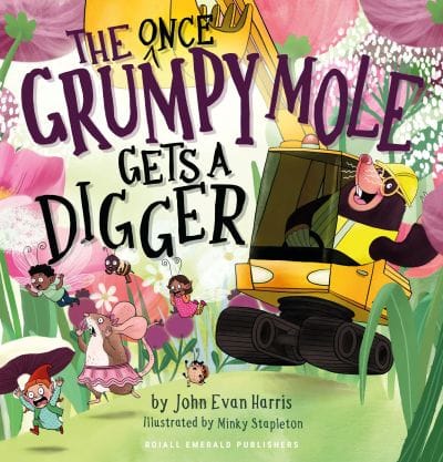 The Once Grumpy Mole Gets A Digger - Book Review - whatbooknext.com